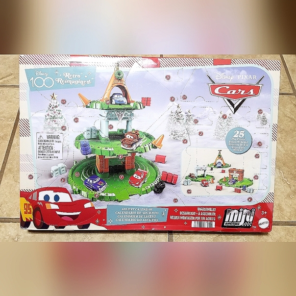 Mattel | Toys | Disney 0 Retro Reimagined Cars Mini Racers Advent ...